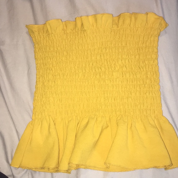 SHEIN | Tops | Yellow Tube Top | Poshmark
